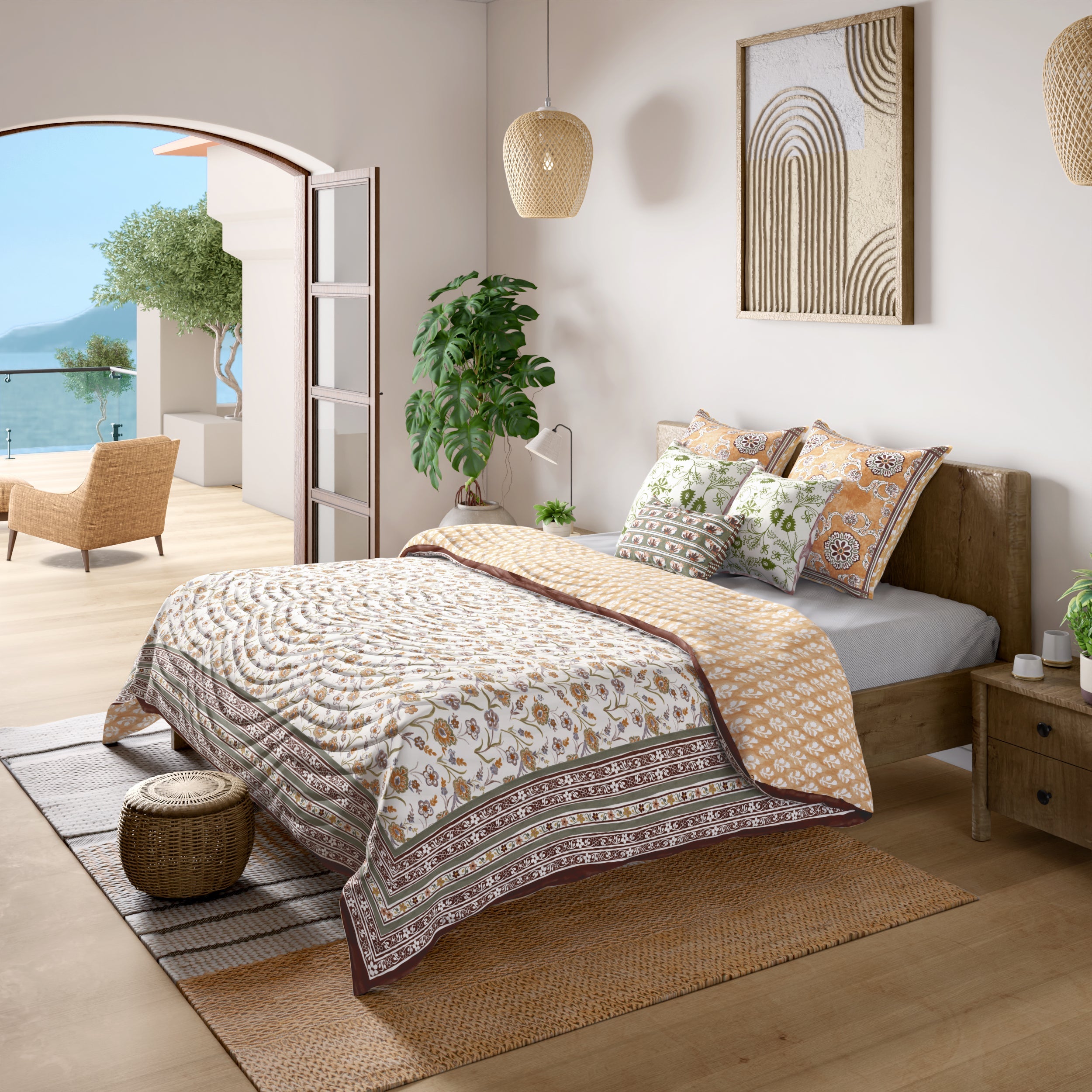 Khwaab maroon quilt – Taran Living